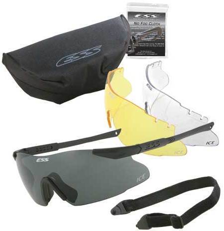 ESS Interchangeable Component Eyeshield (ICE) 2.4 Safety Sunglasses ...