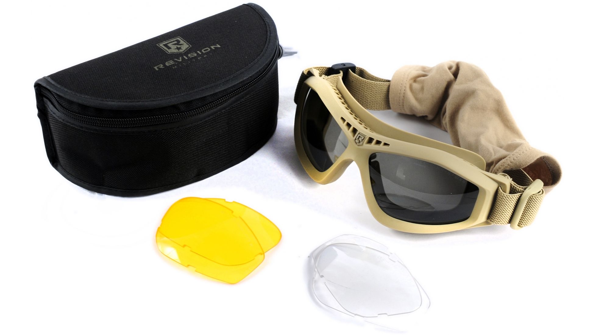 Revision Eyewear Bullet Ant Tactical Goggles - Deluxe kit with Clear ...