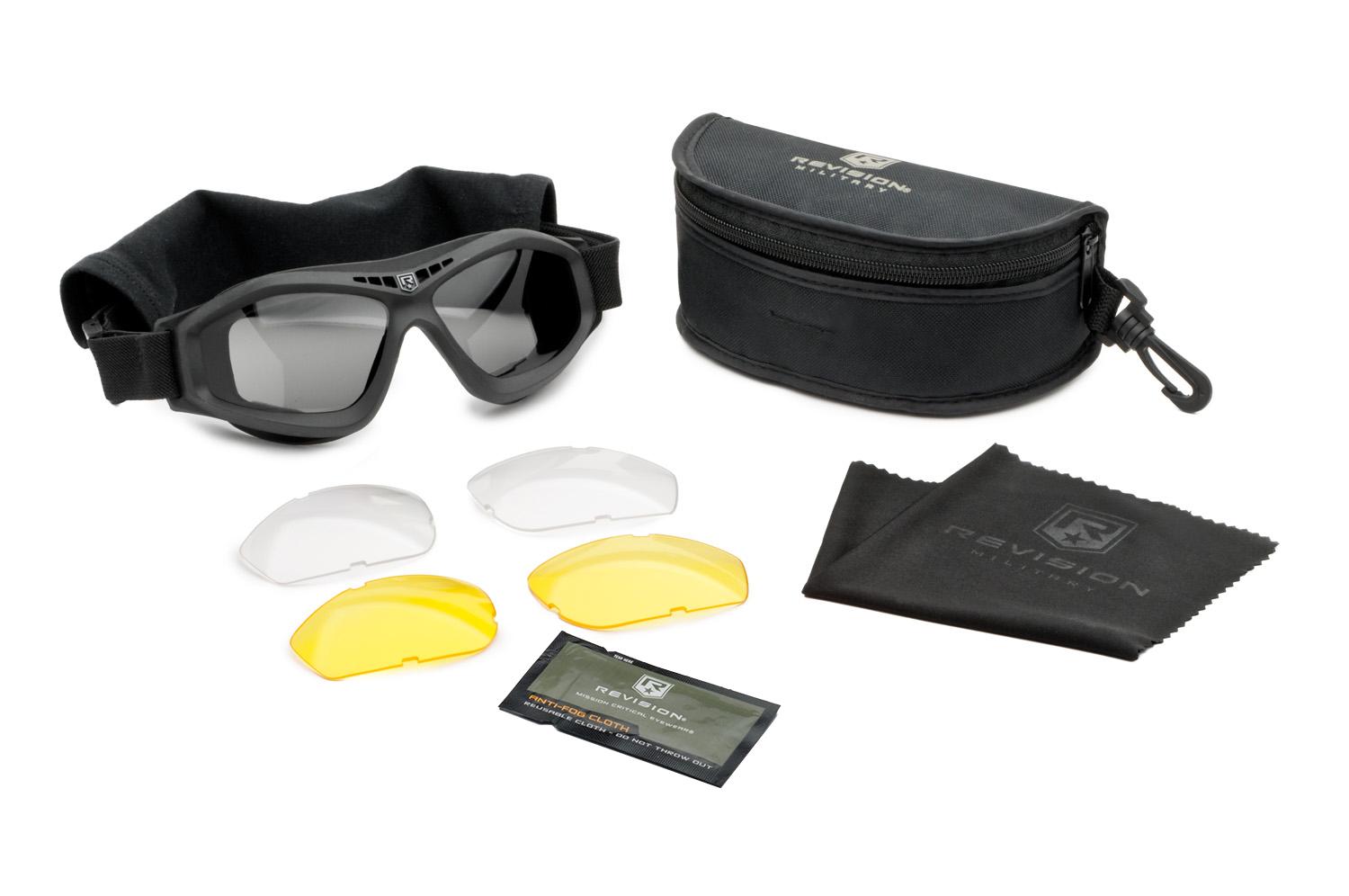 Revision Eyewear Bullet Ant Tactical Goggles - Deluxe kit with Clear ...
